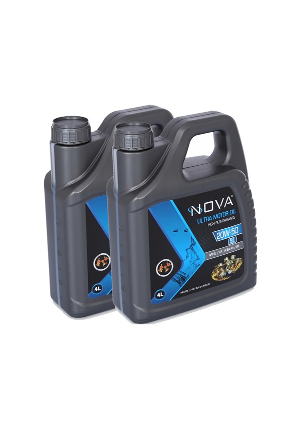 Nova 20W-50 Sl Motor Yağı 2 x 4 L 4 L Fiyatları ve Özellikleri