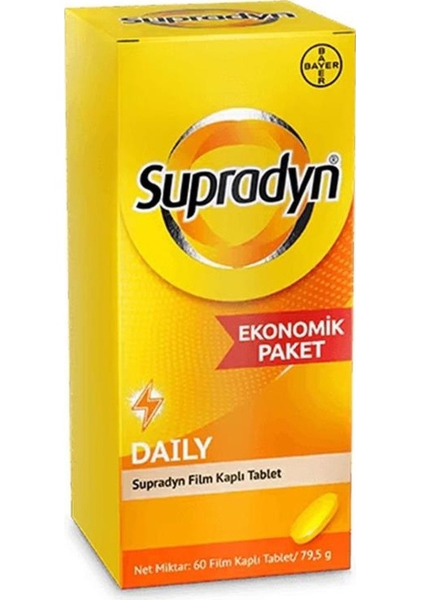 Supradyn Daily 60 Tablet Fiyatları ve Özellikleri