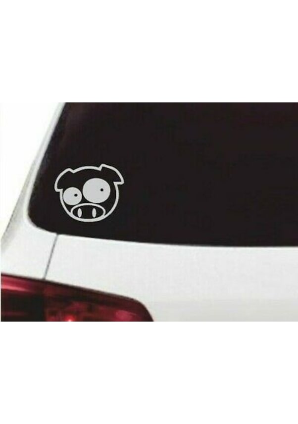 Otosticker Subaru Pig Manga Mascot Wrc Stickeri 2 Adet 11X10Cm Beyaz ...