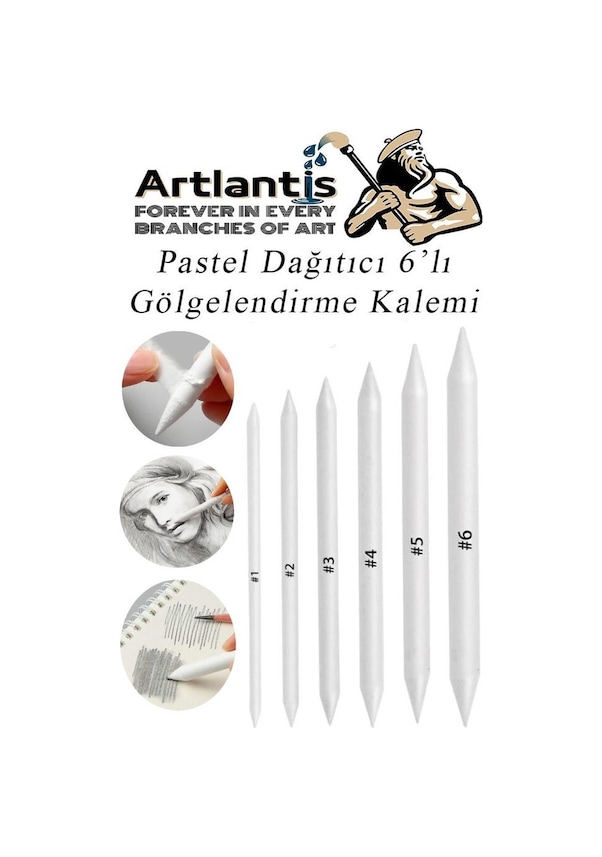 Karakalem Seti 13 Parça 1 Paket Gölgelendirme Kalemi Hamur Silgi ...