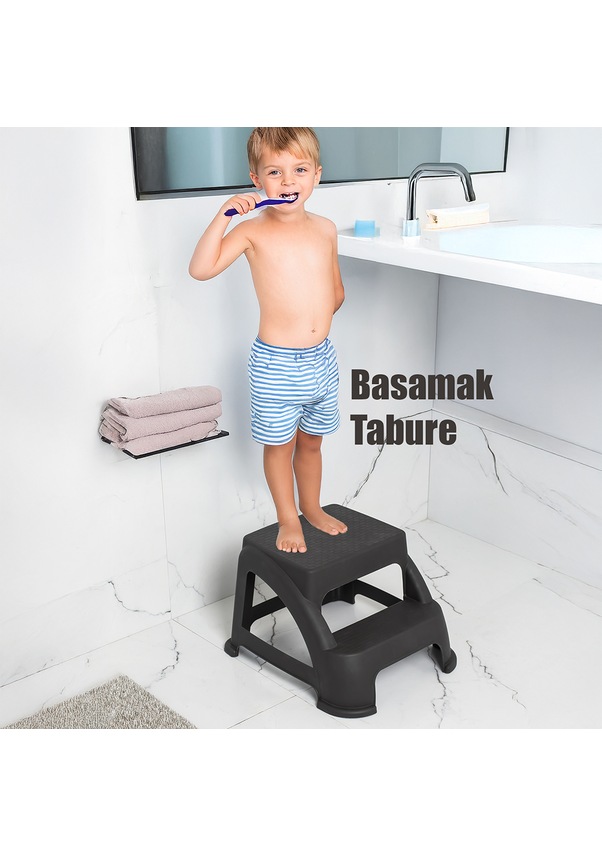Porsima Ak-642 Basamaklı Tabure Merdiven Çocuk Taburesi Antrasit ...