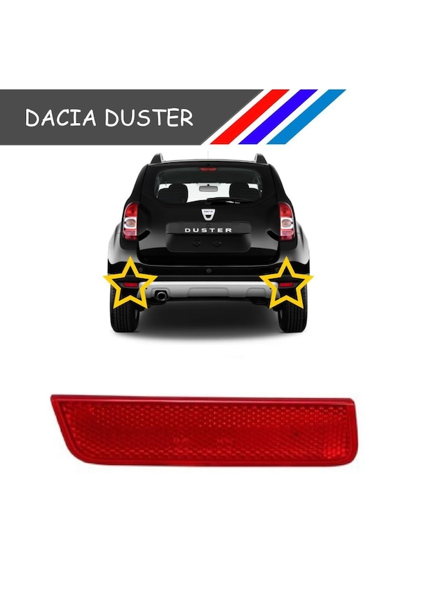 Dacia Duster Arka Tampon Reflektörü 265654344R - 265604000R 500019287 ...