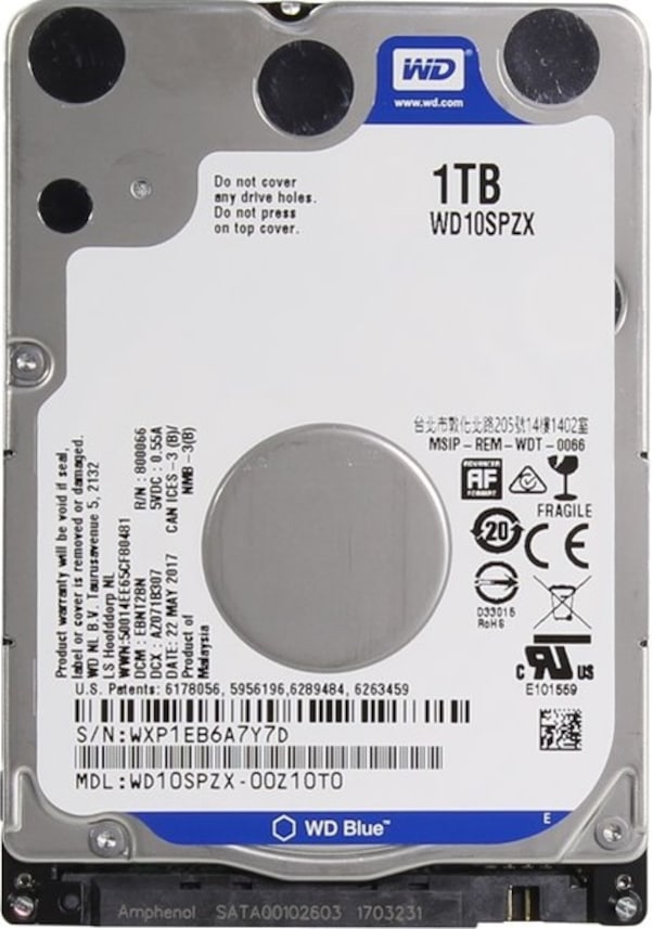 WD Blue WD10SPZX 2.5" 1 TB 5400 RPM 128 MB SATA 3 HDD Fiyatları ve Özellikleri