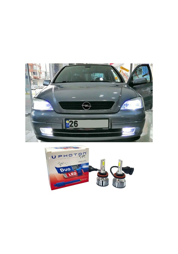 Opel Astra G Led Xenon Sis Far Ampulü H3 Duo Yeni Seri Beyaz 1998-2004 ...