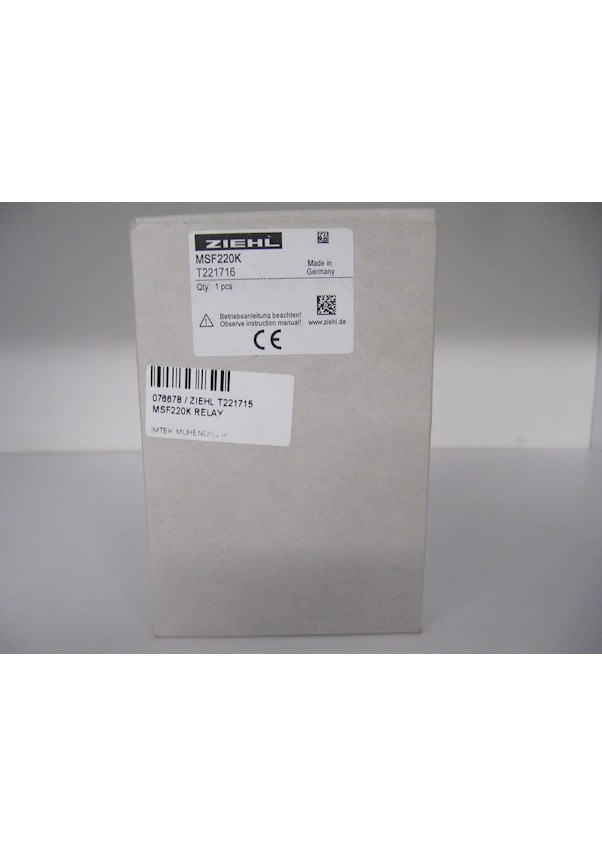 Ziehl T221716 Msf220K Relay Fiyatları ve Özellikleri