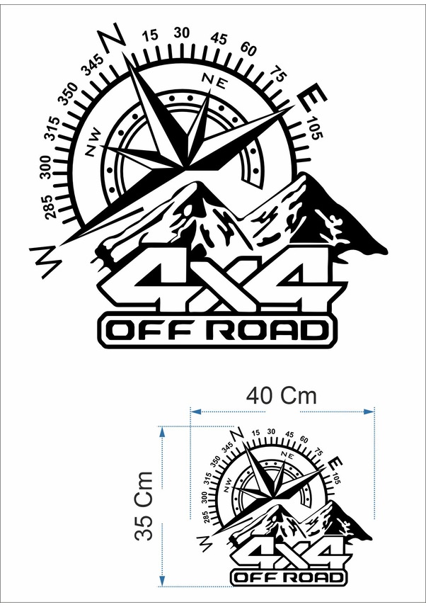 Off Road Pusula Kamp Karavan Adventure 40x35cm Sticker Q131 Fiyatları ...