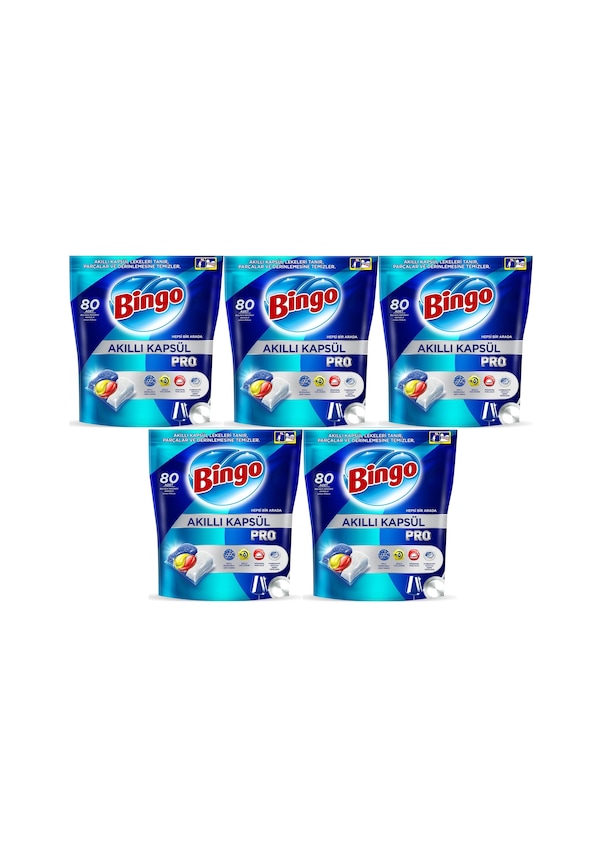 Bingo Akıllı Kapsül Pro Bulaşık Makinesi Deterjanı Tablet 400adet ...
