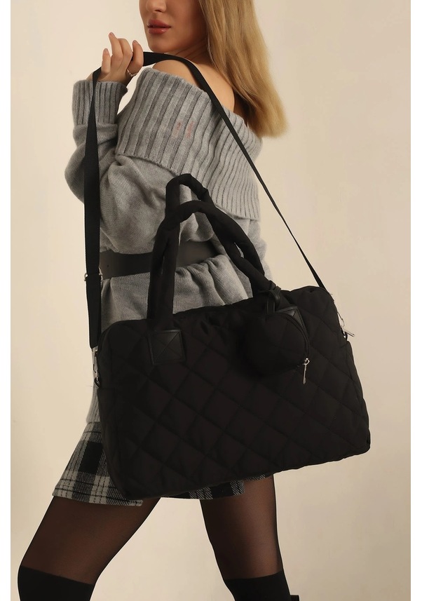 Papuç Sepeti 3879 Kadın Paraşüt Kumaş El & Omuz Çantası Siyah Fiyatları ...