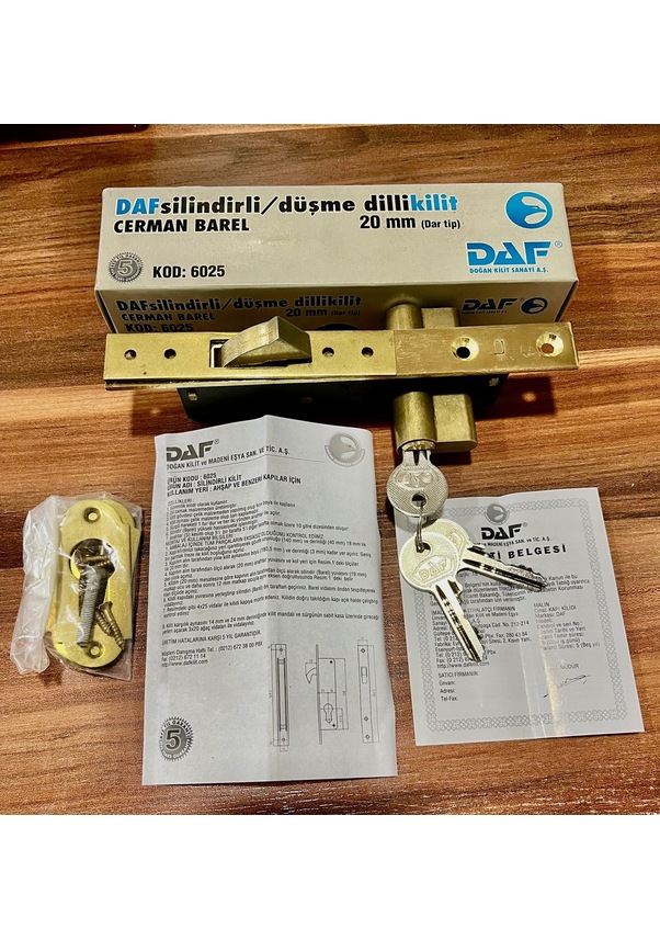 Daf Silindirli Düşme Dilli Kilit 20 Mm Cerman Barelli Fiyatları ve ...