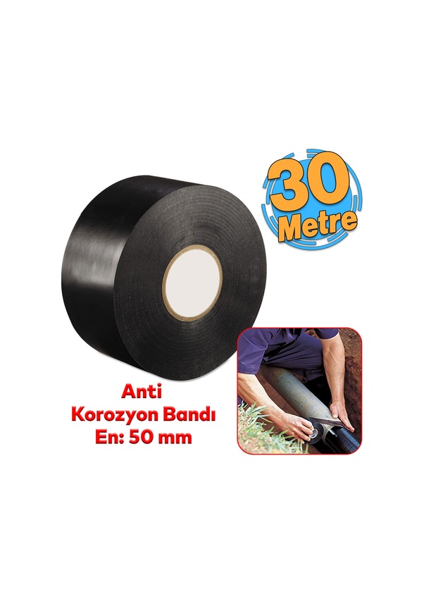 Anti Korozyon Bandı Metal Boru Pas Önleme İzolasyon Sarma Bant 50 Mm X ...