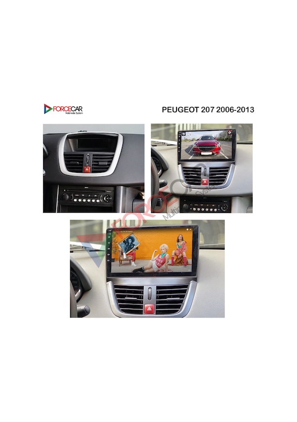 PEUGEOT 207 ANDROİD MULTİMEDYA 2_32 KABLOSUZ CARPLAY Fiyatları ve ...