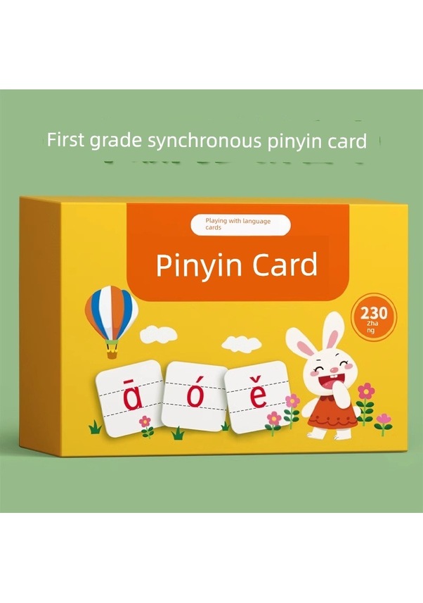 Pinyin Kartları Ve 1. Sınıf Kitabı Seti - 230 Renkli Pinyin Kartı + 1 ...