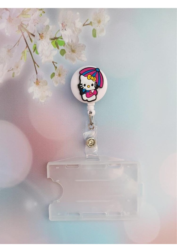 Hello Kitty Silikon Yoyo Yaka Kartlığı Yatay Dikey Kart Koruyucu ...
