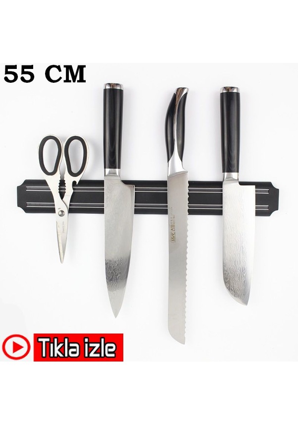 Mıknatıslı Bıçak Askısı Bıçak Tutucu Bıçak Standı Bıçaklık 55 CM ...