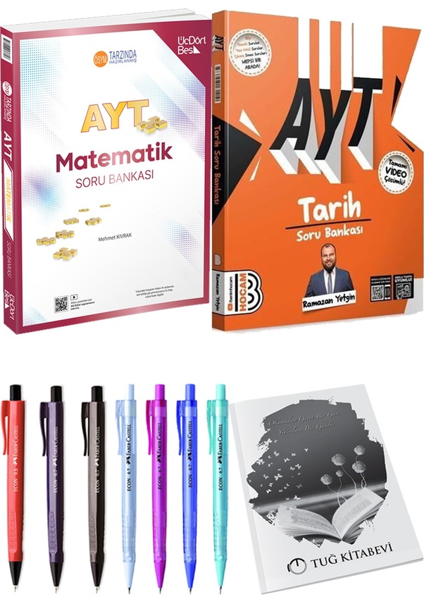 2025 Ayt Tarih Soru Bankası - 2025 Ayt Matematik Soru Bankası + Hediyeli Fiyatları ve Özellikleri