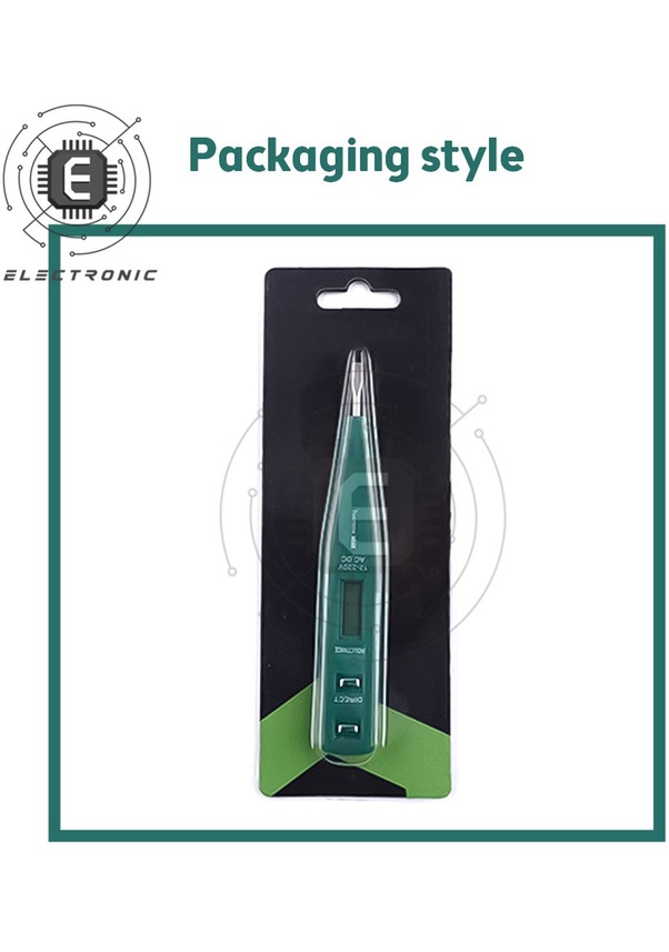 Green-ac Dc 12v-220v Gerilim Test Cihazı Kalem Lcd Dijital Ac/dc ...