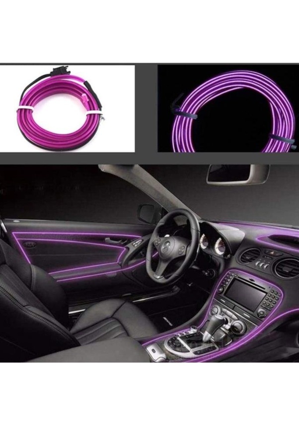 Araç İçi Torpido Şerit Ledi Renkli İp Neon Led 2 Metre Mor Fiyatları ve ...