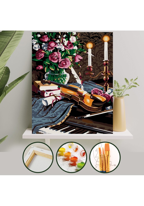 Sayılarla Boyama Tuval Seti 40x50 Cm - Keman 40x50 Cm Fiyatları ve ...