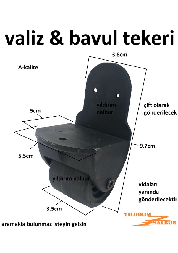 Bavul Tekeri Çift Silindir Teker Bavul 2 Adet Fiyatı Düz Taban Te ...