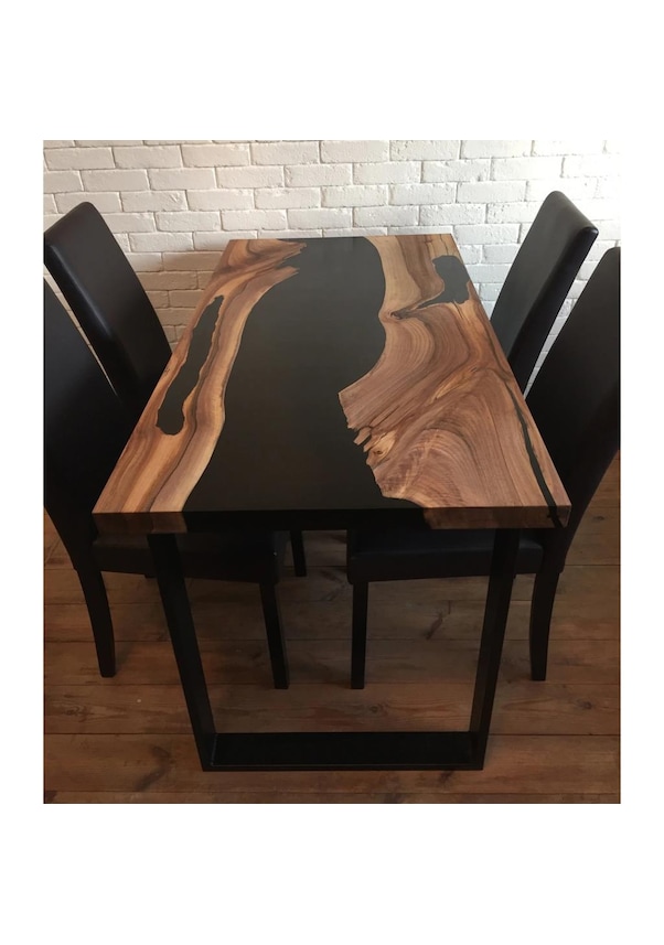 Epoxy Ahşap Masa Epoksi Dolgulu Masa Siyah Epoksi Masa Fiyatları ve ...