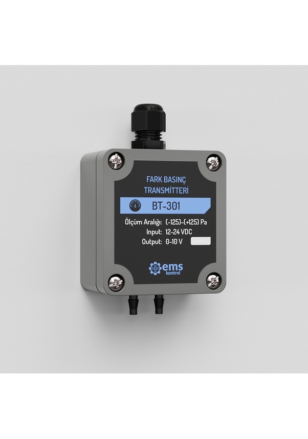 Ems Kontrol - Fark Basınç Transmitteri Modbus Rtu / -500 - +500 Pa ...