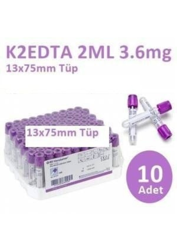 Medikaltec 100 Adet Kan Alma Tüpü, Mor Kapak, K2e K2edta 2ml 3.6mg ...