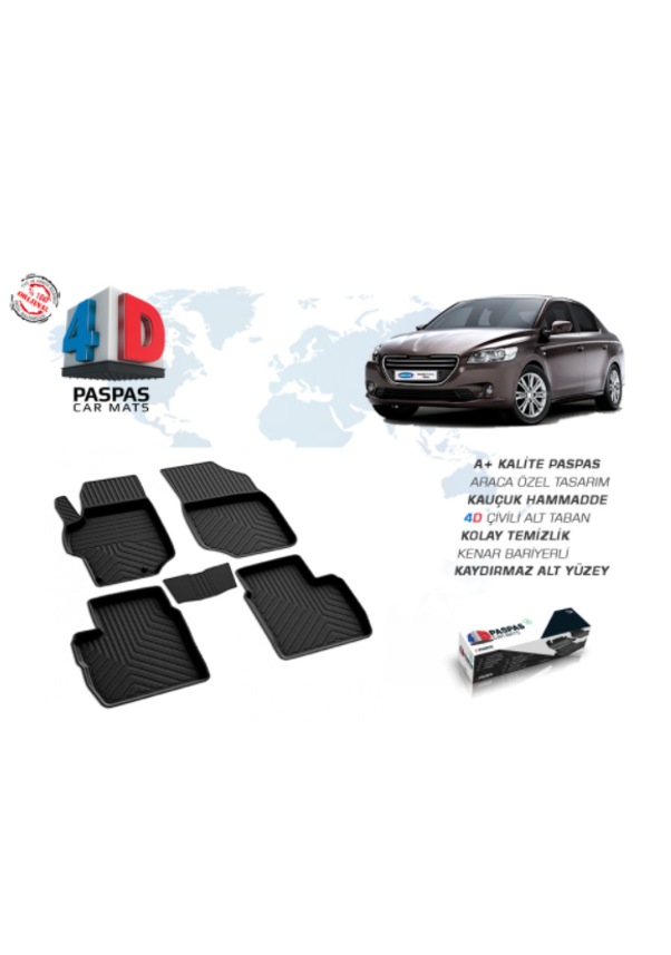 Peugeot 301 4D Havuzlu Paspas Siyah Fiyatları ve Özellikleri