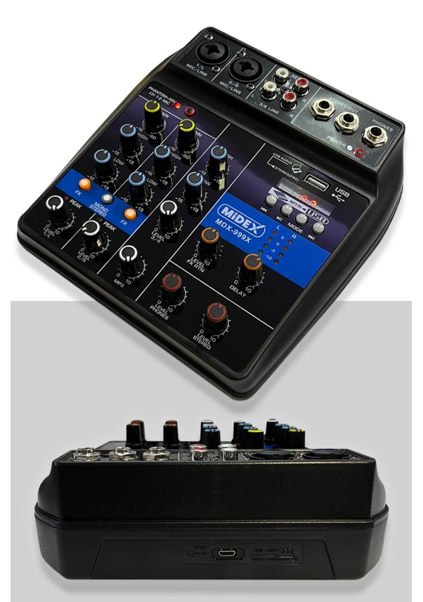 Midex Mdx-999X Stüdyo Kayıt İçin Ses Kartlı + 48 V Phantomlu Kayıt ...