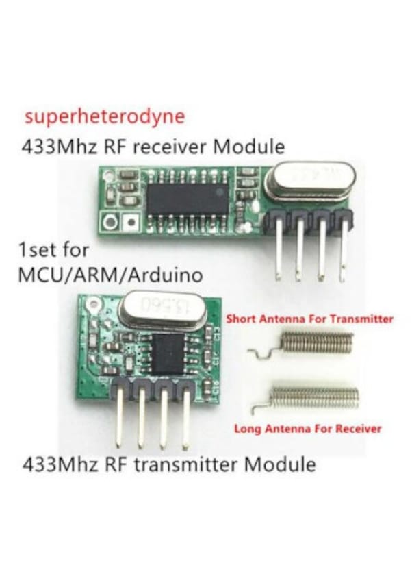 433Mhz Rf Alıcı Verici Modül Kristalli Takım Fiyatları ve Özellikleri