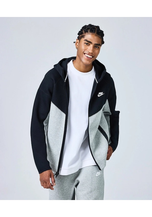 Nike Sportswear Tech Fleece Windrunner Full-zip Hoodie-fb7921-064 Gri ...