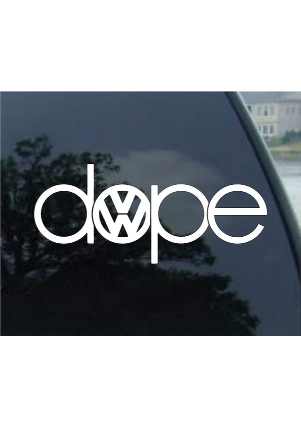 Dope Vw Vag Volkswagen Sticker 2 Adet Ücretsiz Kargo Mavi Fiyatları ve ...