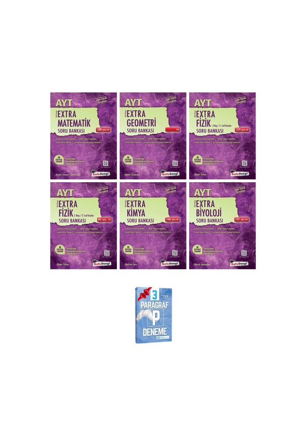 AYT Extra Matematik Geometri Fizik 1-2 Kitap Kimya ve Biyoloji S Fiyatları ve Özellikleri