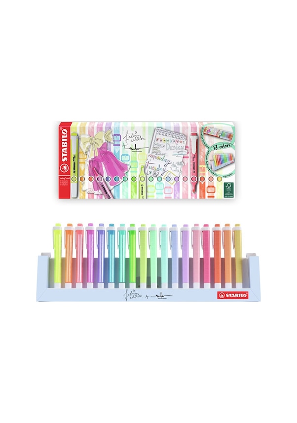 Stabilo Swing Cool Fosforlu Pastel Kalem 18'li Masa Seti E0275/18 ...