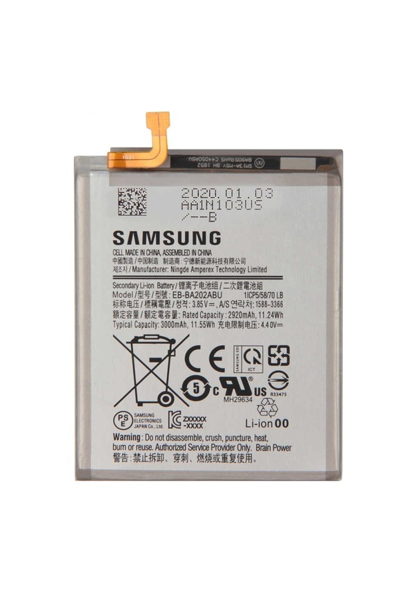 Samsung Galaxy A10e SM-A102 (EB- BA202ABU) Batarya Pil 2920mAh ...