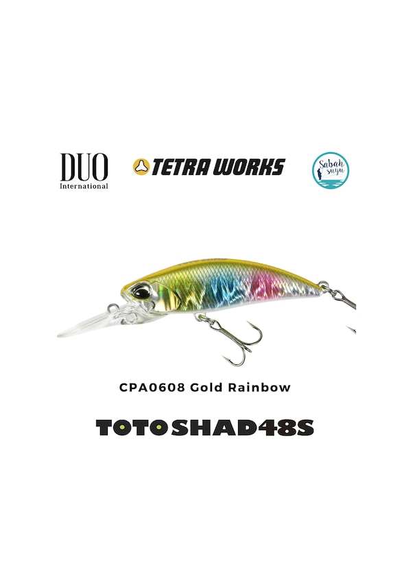 Duo Tetra Works Toto Shad 48s Cpa0608 Gold Rainbow 0 Fiyatları ve Özellikleri
