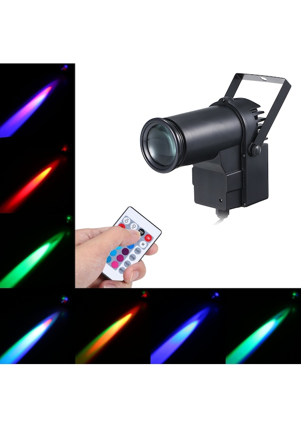 Suofeng Rgb Led Mini Spot Işık, 16 Renk Değişimi Ve Uzaktan Kumandalı ...