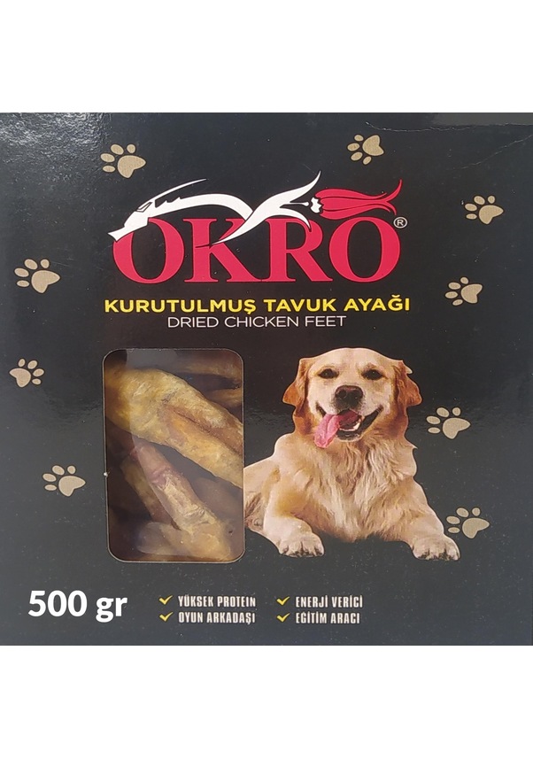 Okro Kurutulmuş Tavuk Ayağı Köpek Ödül Maması 500 G Fiyatları ve ...