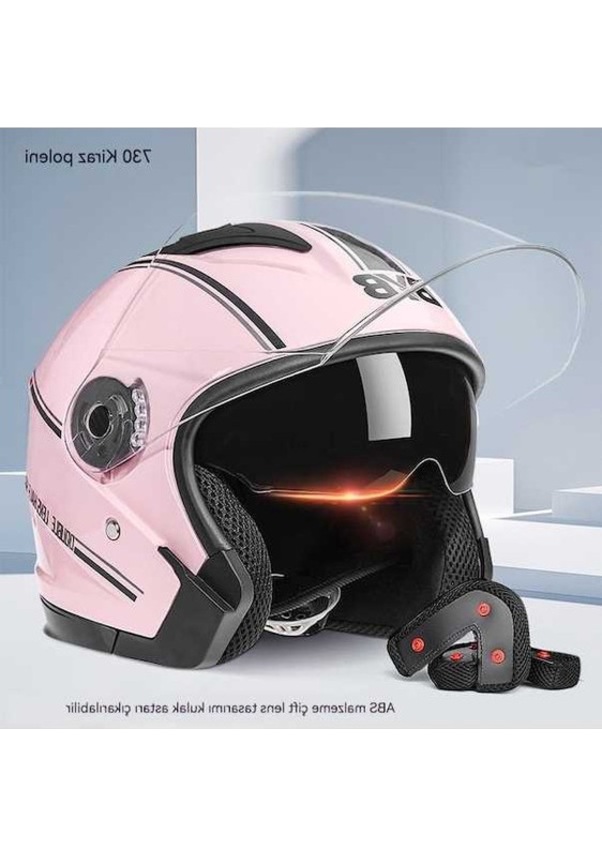 Pazly Pembe Motosiklet Motosiklet Kaskıpembe Kaskıbisiklet Jian Fan Bf Pembe 2XL Fiyatları ve ...