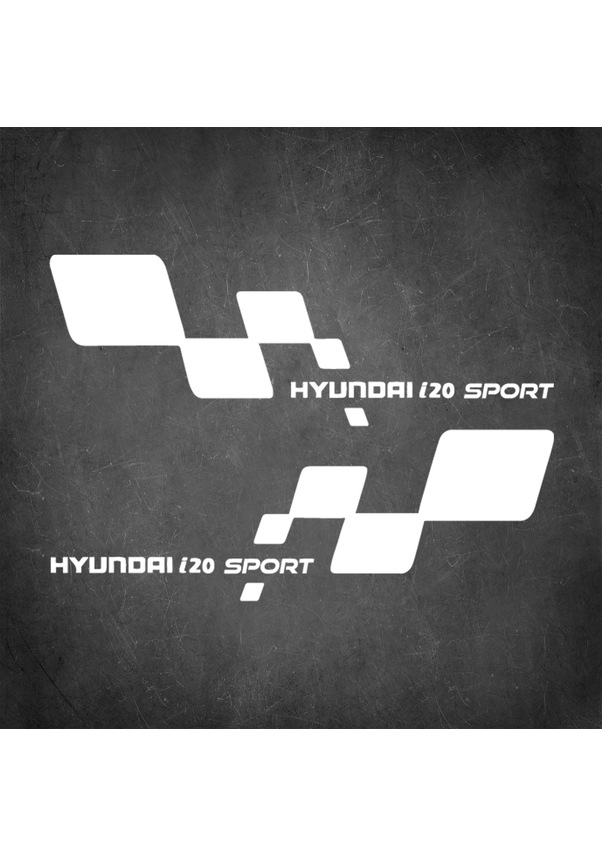 2 Adet Hyundai İ20 Sport Sticker - Hyundai Sticker - Kapı Altı Sticker ...