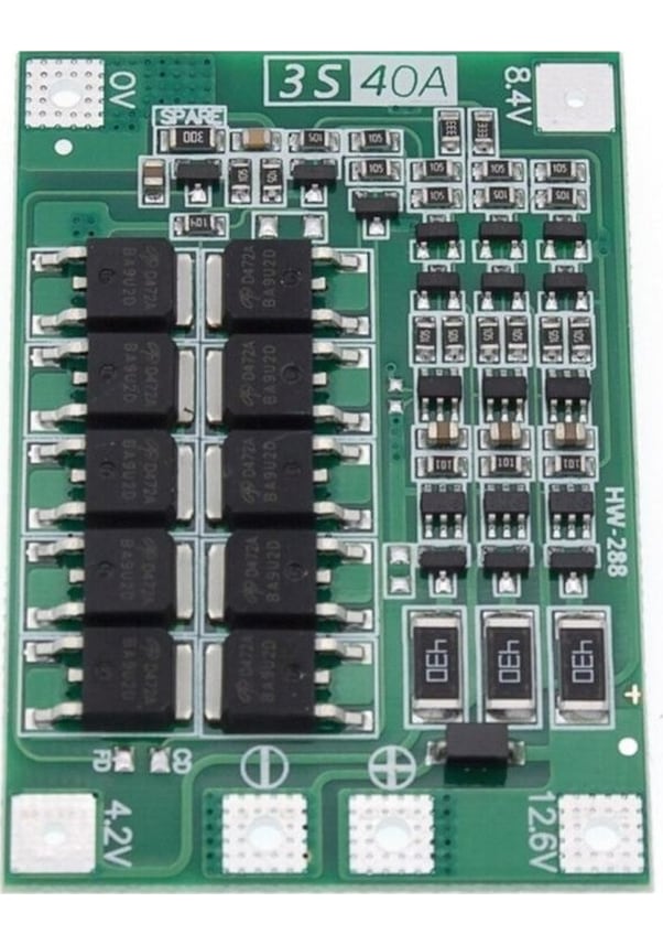 3s 40a Bms 12.6v 18650 Lityum Pil Şarj Koruma Modülü Fiyatları ve ...