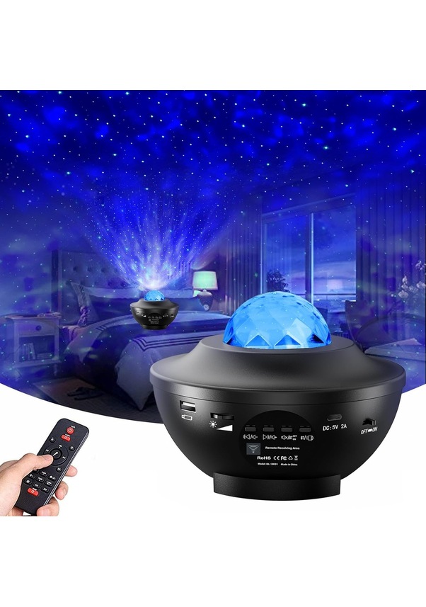 Galaksi Yıldız Projektörü, Oda Dekorasyonu İçin Bulutsu Led Gece ...