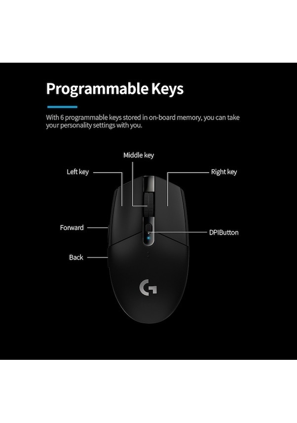 Diğer Logitech G304 Lightspeed Kablosuz Oyun Mouse, Yeni Tasarım G304 ...