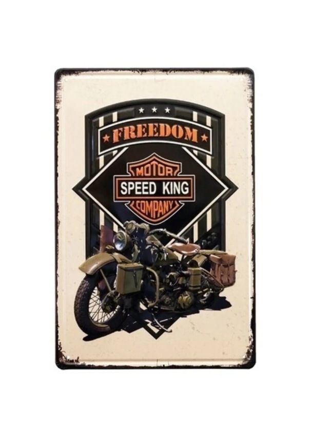 Vintage Freedom Motorcycle Metal Plaka Levha 20x30cm Fiyatları ve ...