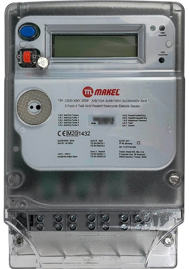 Makel X5 Kombi Endüstriyel Elektrik Sayacı Fiyatları ve Özellikleri