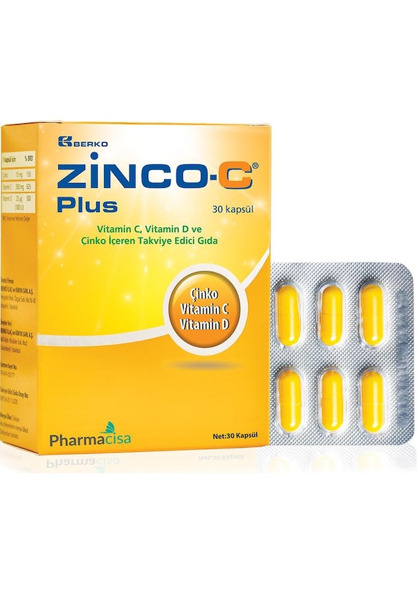 Zinco-C Plus 30 Kapsül Fiyatları ve Özellikleri