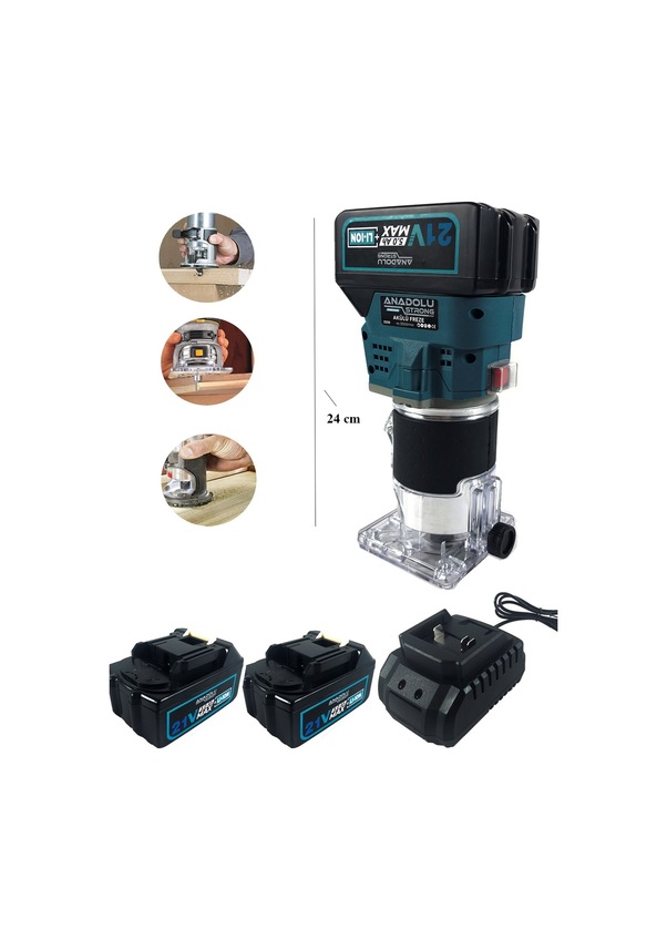 Çift Akülü 21 V Akülü Formika El Tipi Freze Fiyatları ve Özellikleri