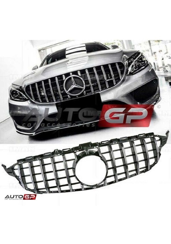 Autogp Mercedes W205 Gtr Ön Panjur Izgara Seti Amg 2014 / 2018 C Serisi ...