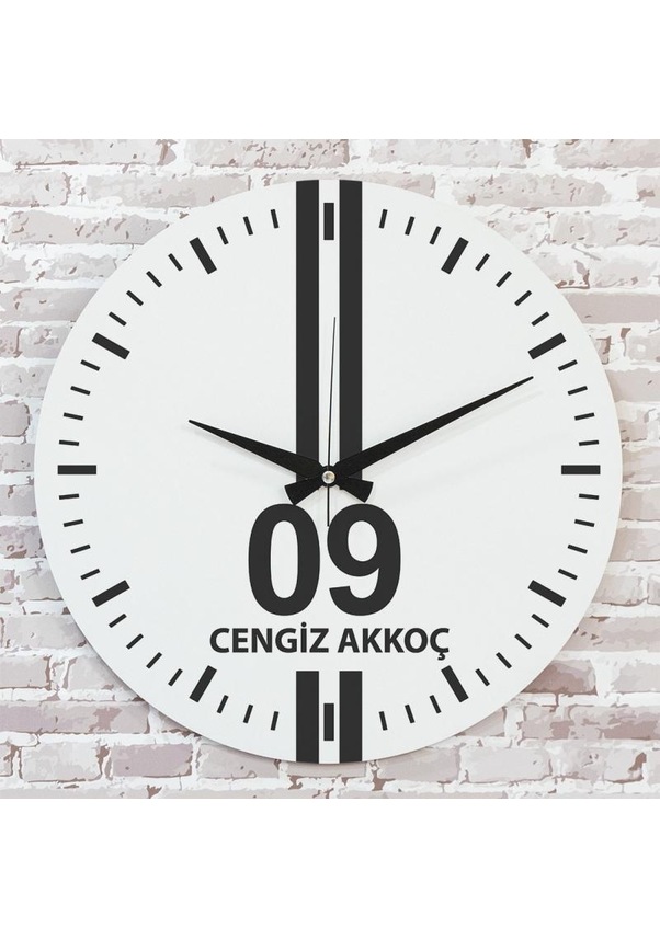 Siyah & Beyaz Aydınlılara Hediye Ahşap Saat 33cm Ka02-1555 Fiyatları ve ...