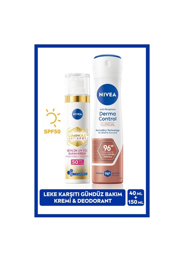 NIVEA Luminous630 Thiamidol Etkili Leke Karşıtı Gündüz Yüz Bakım Kremi ...