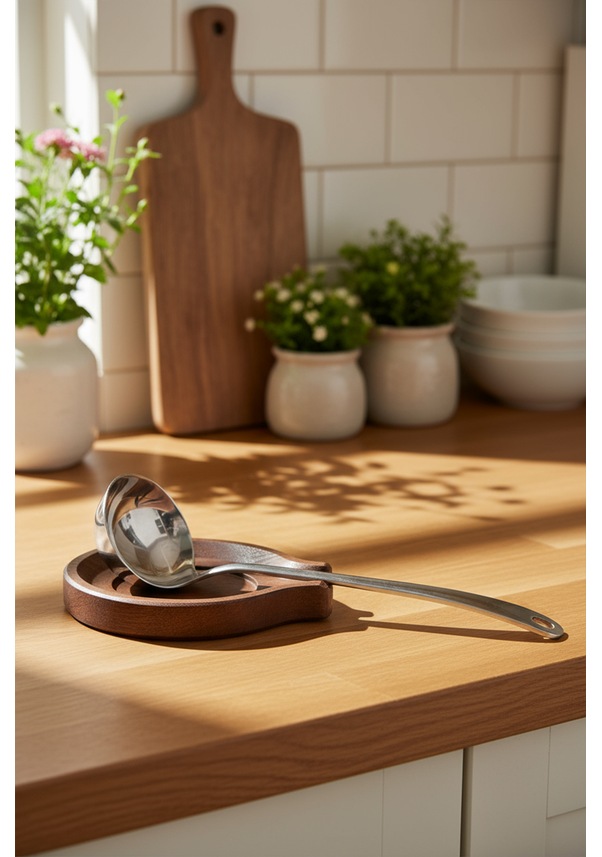 Snippy Boon - Tezgah Üstü Kirli Kaşıklık Kepçe Kaşık Altlığı Ahşap ...